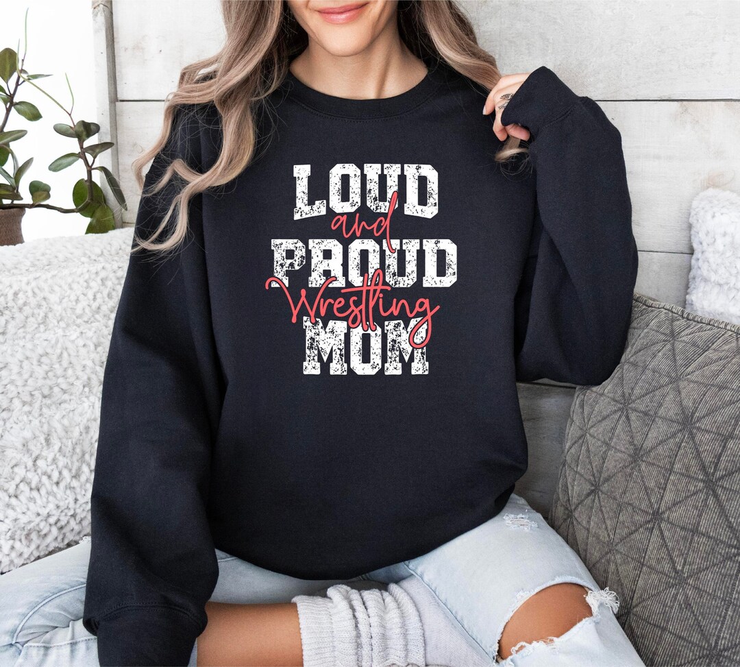 Wrestling Mom Sweater, Mother's Day, Wrestler Mom Sweatshirt, Funny ...