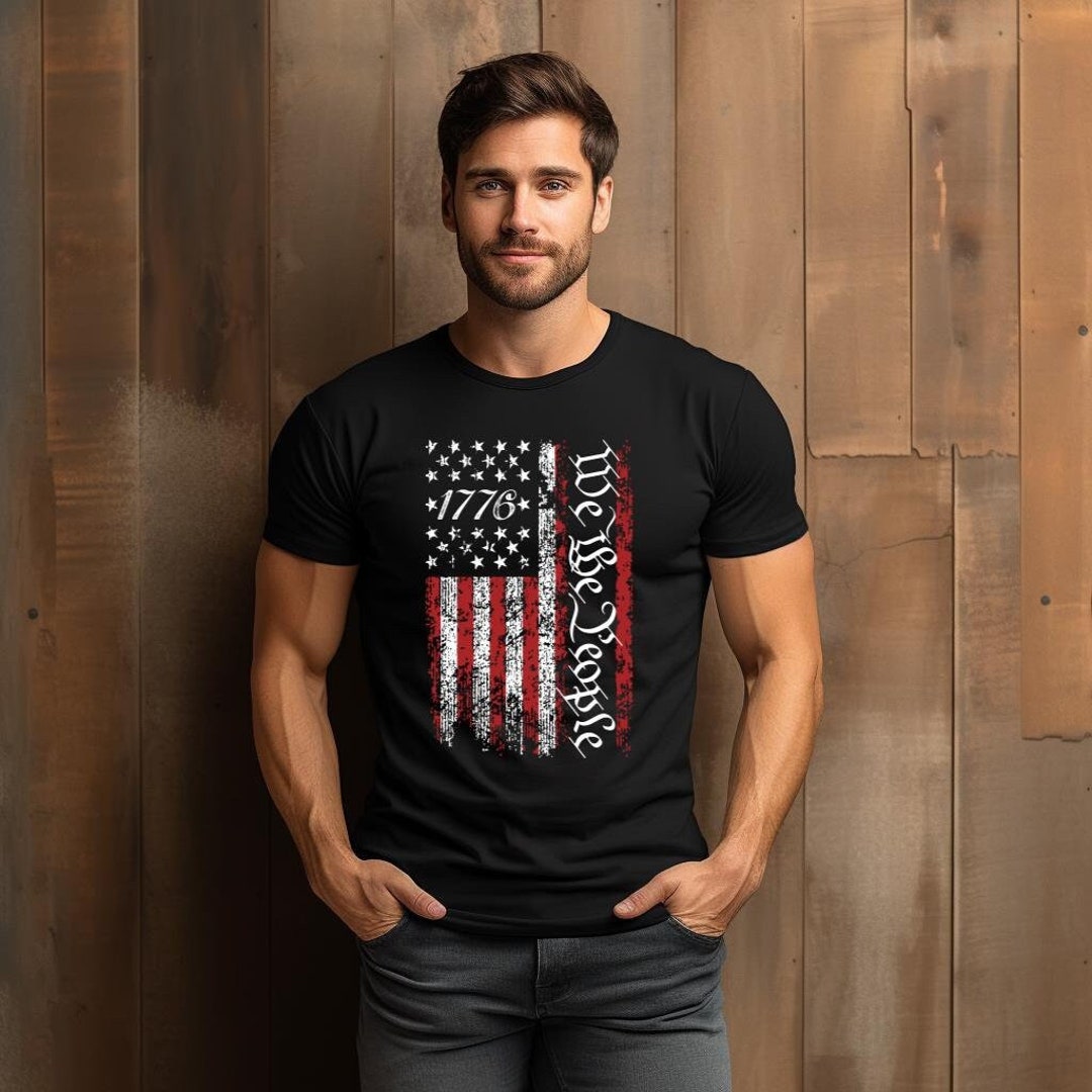 1776 We the People American Flag Shirt, We the People Shirt, Patriotic ...