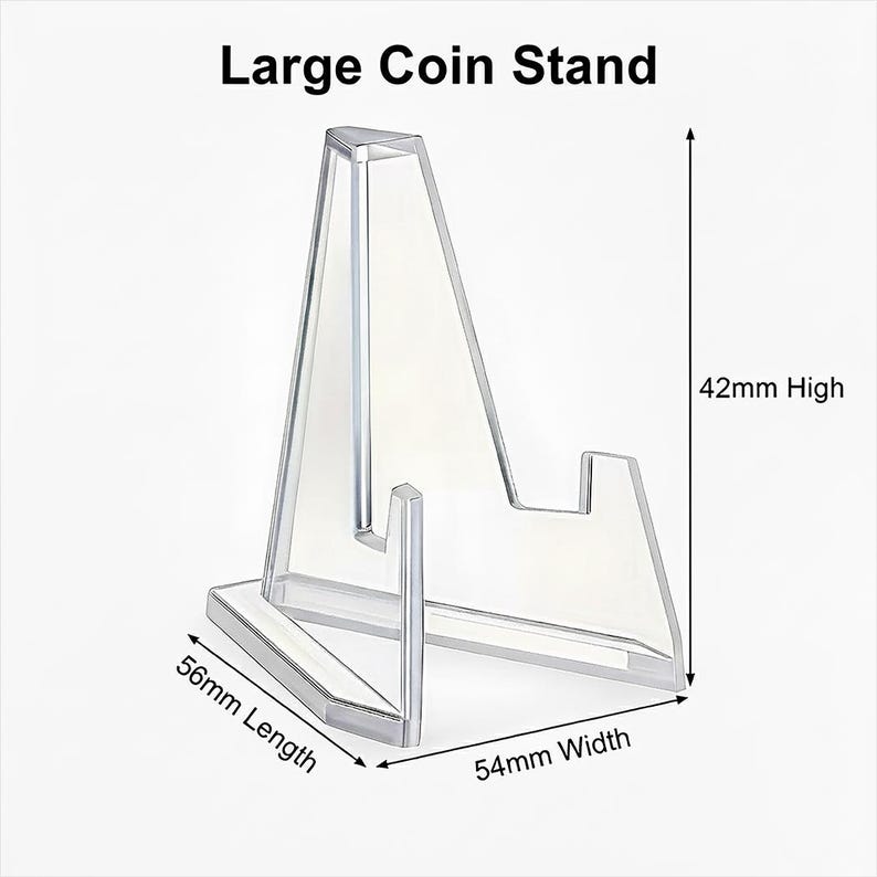 Clear Acrylic Coin Display Stand: Challenge Coins, Casino Chips - Etsy