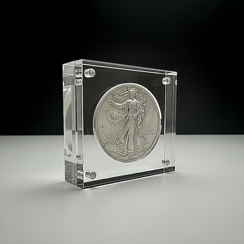 Magnetic Acrylic Coin Display Slab – 40mm / 45mm / 52mm - Etsy