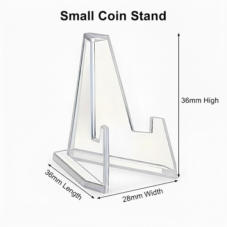 Clear Acrylic Coin Display Stand: Challenge Coins, Casino Chips - Etsy