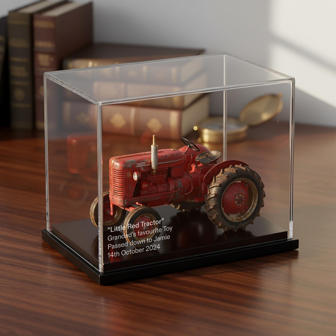 Personalized Acrylic Display Case: Collectible Keepsake Box - Etsy