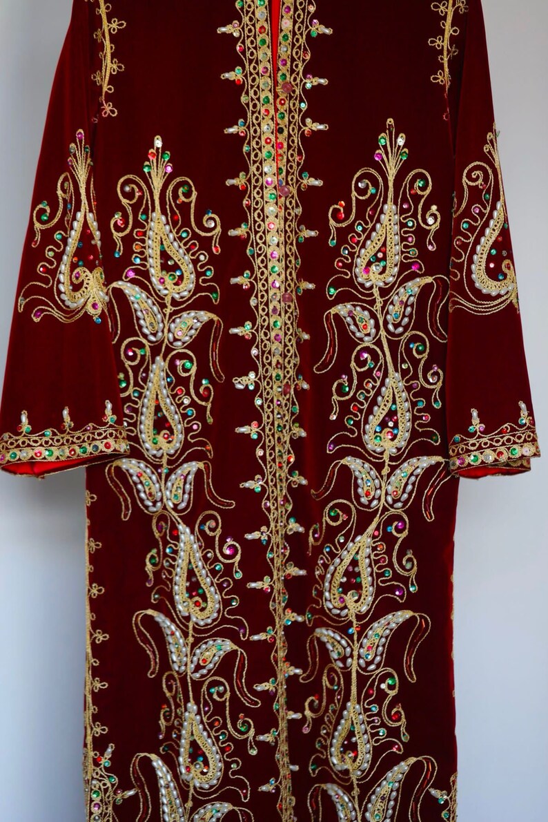 Caftan Dress "bindalli"-"thousand Branches" Oriental Traditions - Etsy