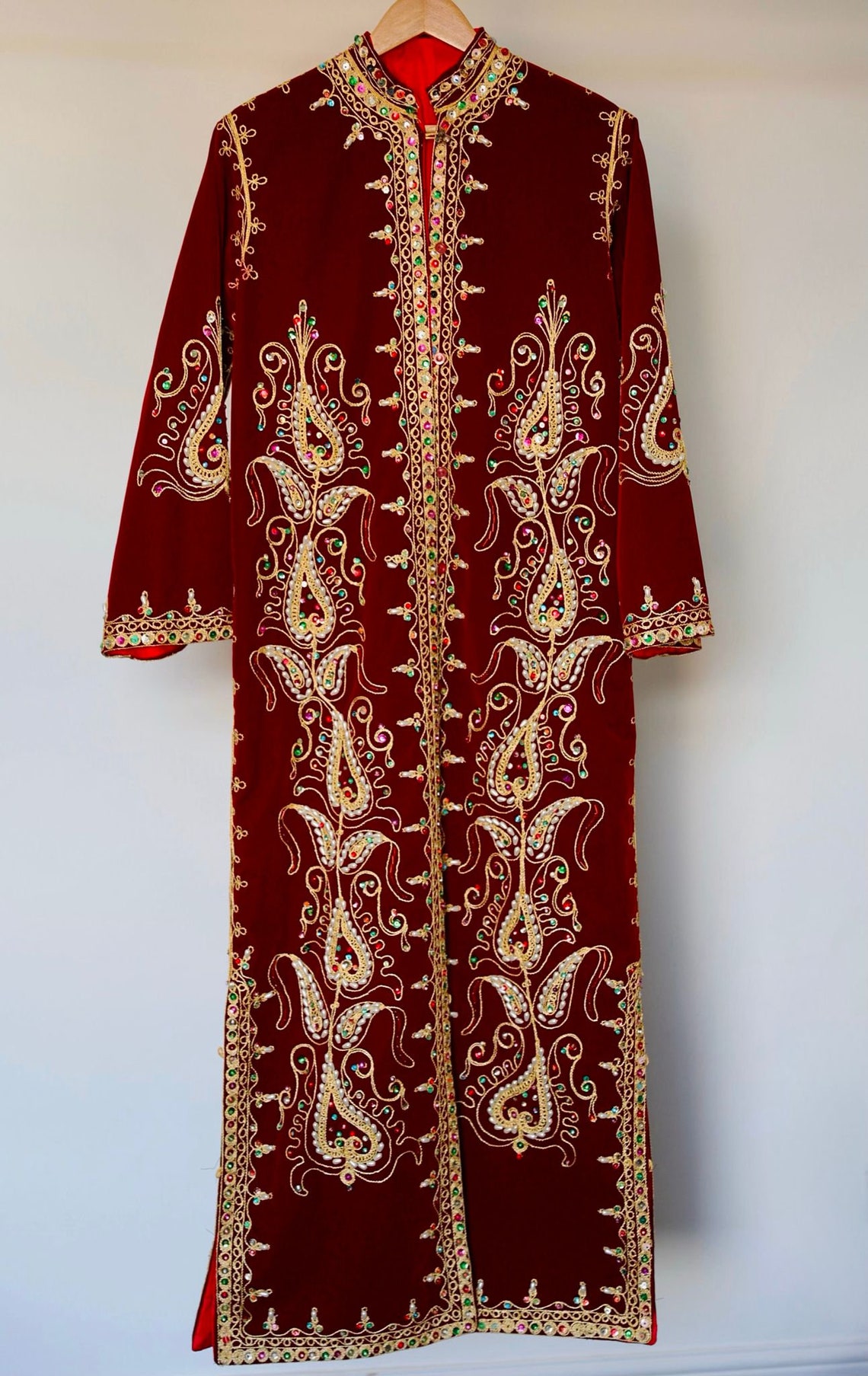 Caftan Dress "bindalli"-"thousand Branches" Oriental Traditions - Etsy
