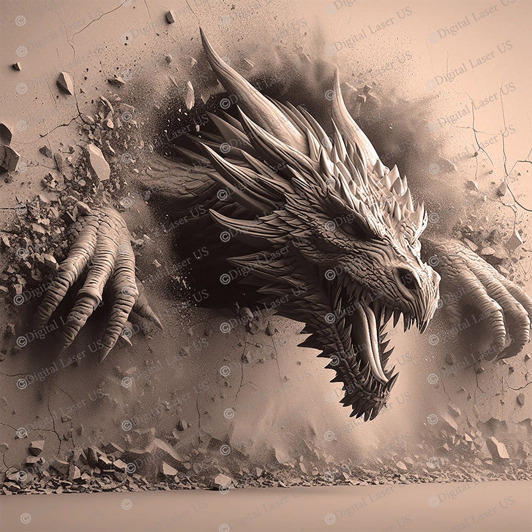 3D Illusion | Laser Burn PNG Digital File | Perfect for Engraving ...