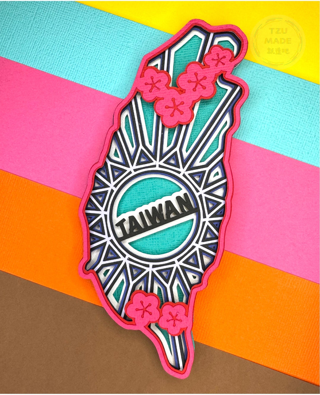 Taiwan Shadow Box SVG: 3D Layered Paper Cut File (digital Download) - Etsy