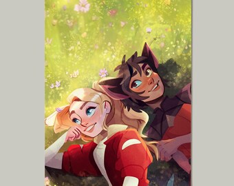 Catradora Sleeping Print she Ra and the Princesses of Power - Etsy