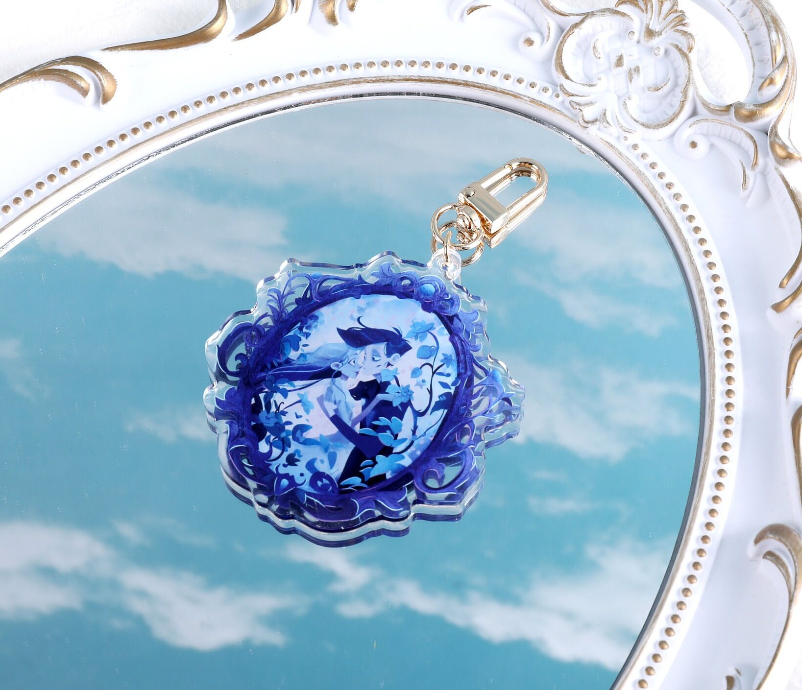 Acrylic Keychain Art Nouveau Frame Corpse Bride - Etsy