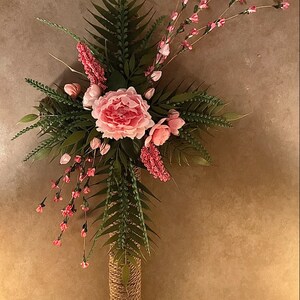 Cross Floral Arrangement, Cross Wreath, Easter Door Decor, Religious ...