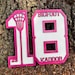 Custom Senior/athlete Number - Personalized Graduation or Sports Jersey ...
