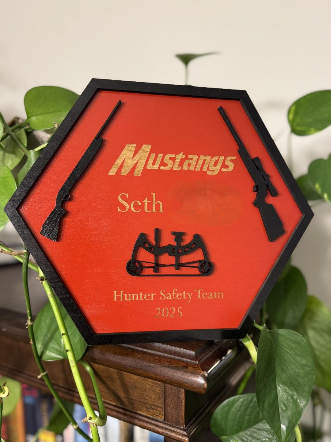 Hunter Safety Team Plaque – Custom Engraved Wood Sign – Hunter ...