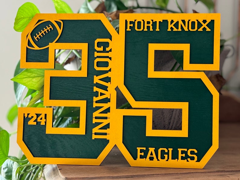 Custom Senior/athlete Number - Personalized Graduation or Sports Jersey ...