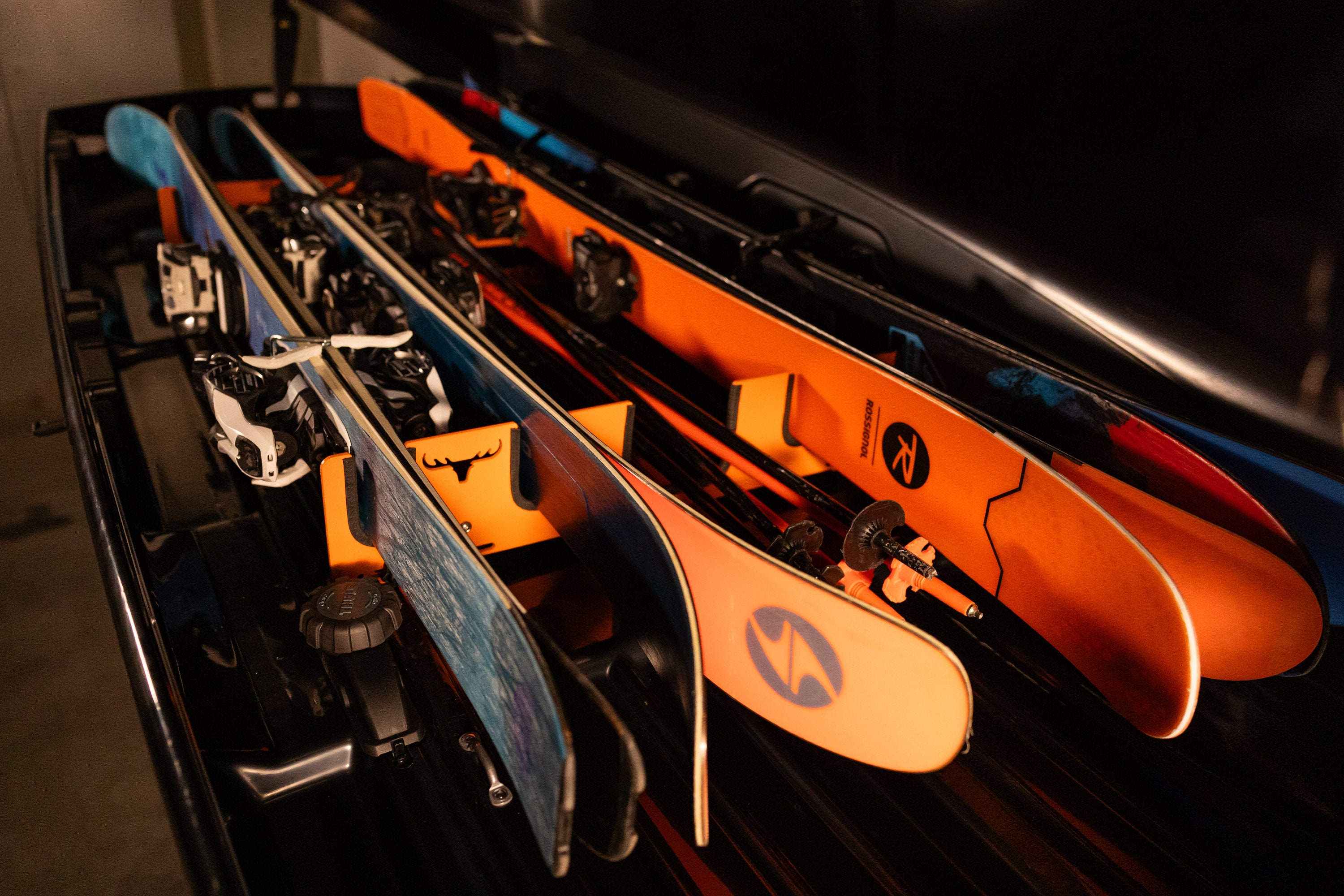 Universal Ski Rack for Rooftop Cargo/ski Box, SUUS Rack, Thule, Yakima ...