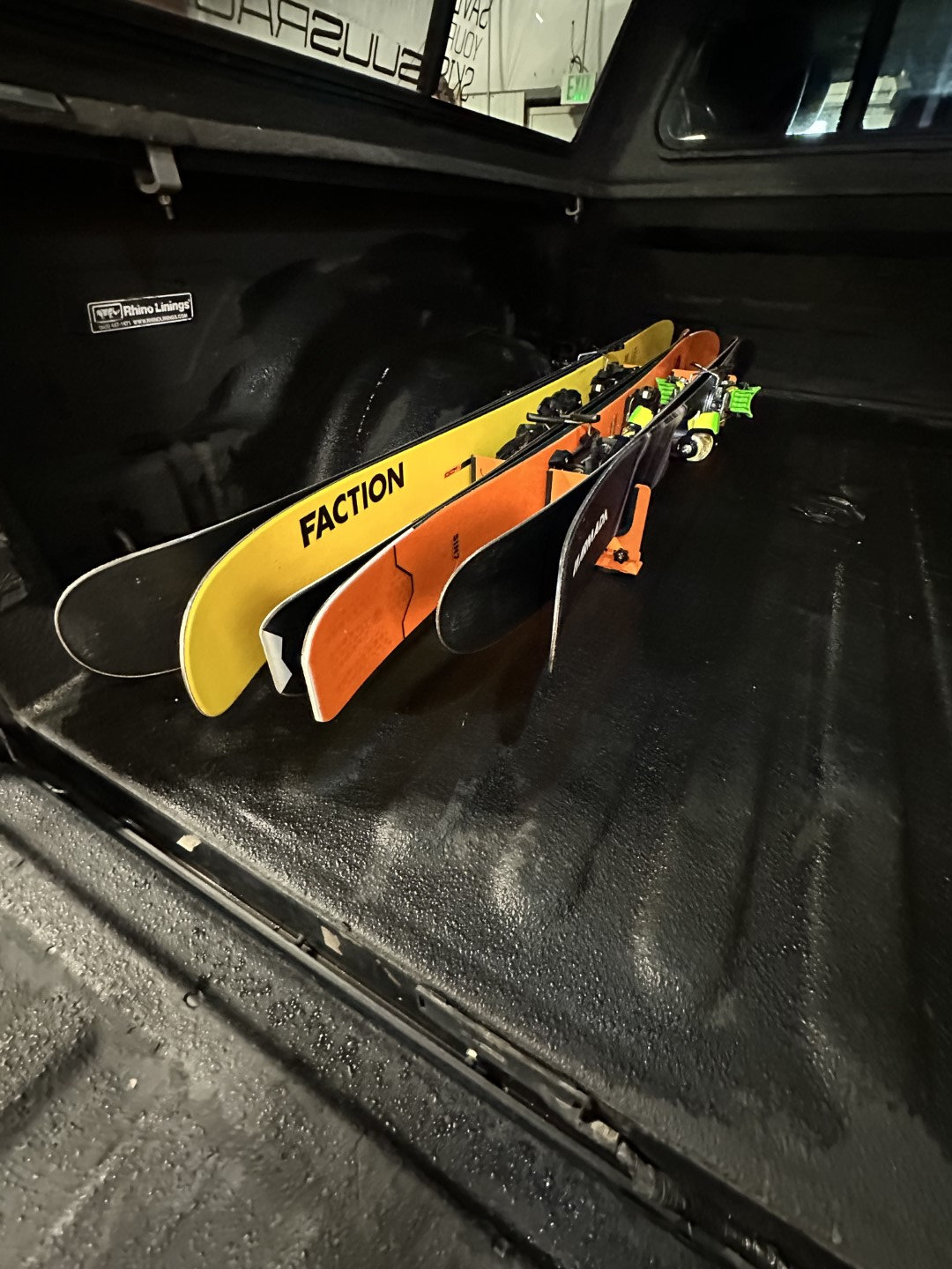 Universal Ski & Snowboard Rack for Truck Bed or Van, SUUS Rack, Ski ...