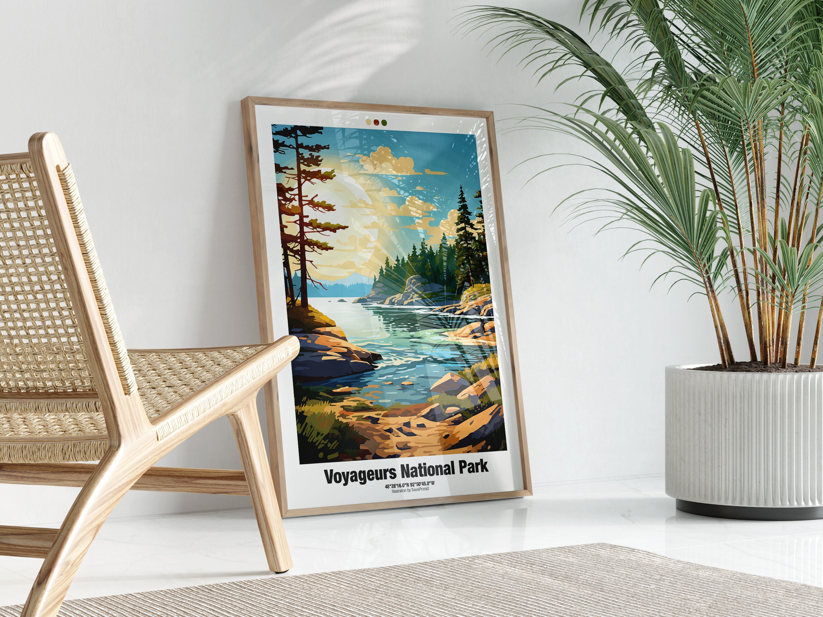 Voyageurs National Park Travel Poster, Minnesota Travel Poster, USA ...