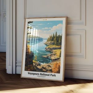 Voyageurs National Park Poster, Minnesota Poster, USA National Park ...