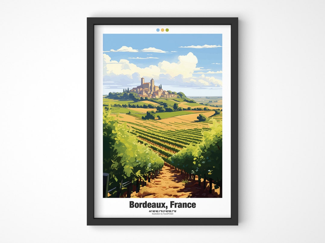 Bordeaux Poster, France Travel Poster, France Bordeaux Travel Art ...