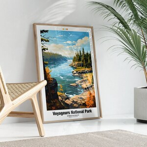 Voyageurs National Park Poster, Minnesota Poster, USA National Park ...