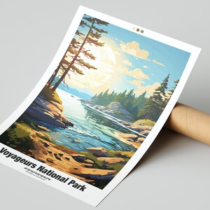 Voyageurs National Park Travel Poster, Minnesota Travel Poster, USA ...