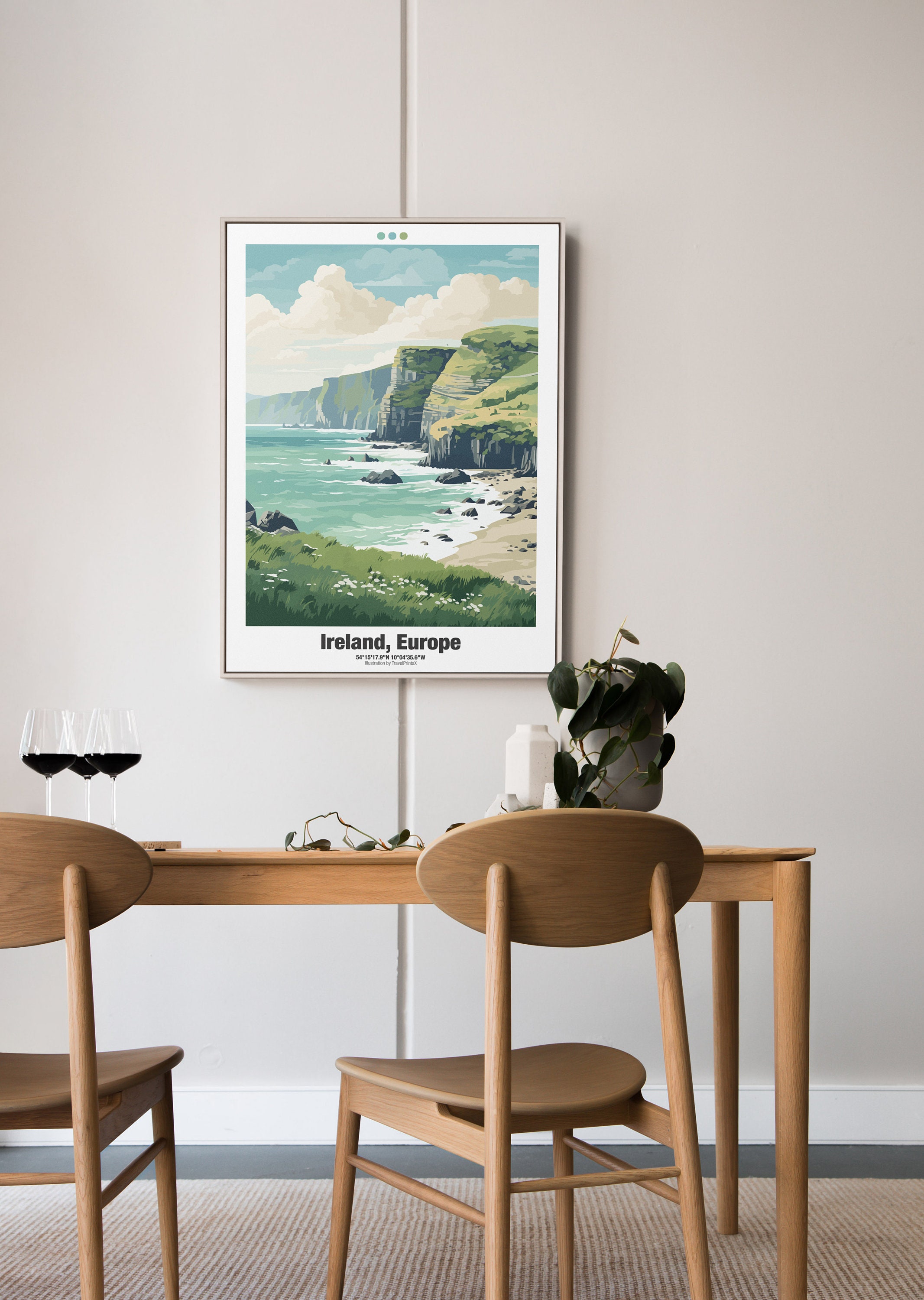 Ireland Travel Poster, Ireland Poster, Europe Travel Art, Ireland Home ...