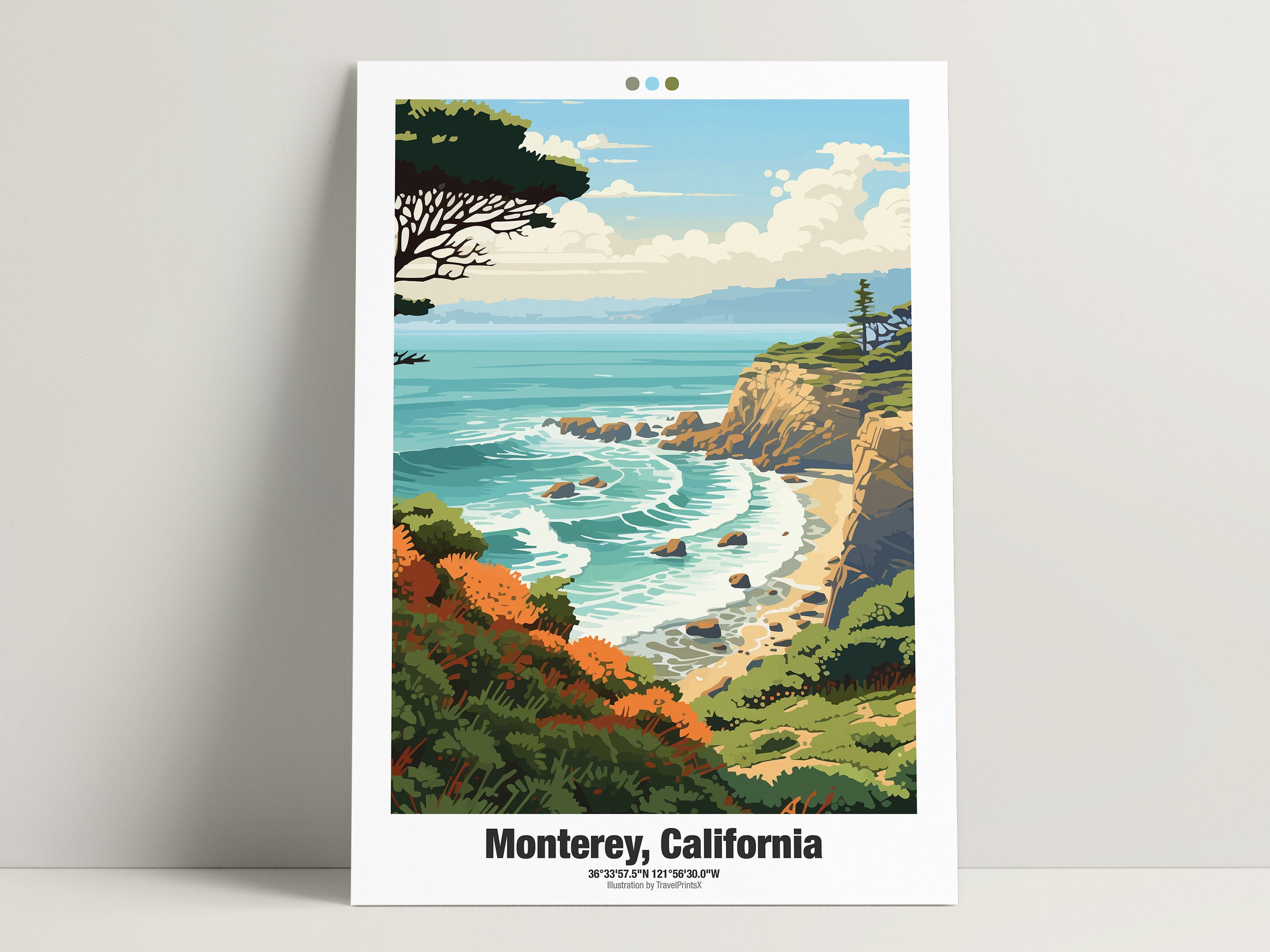 Monterey Travel Poster, Monterey California Travel Poster, California ...