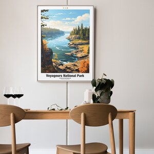 Voyageurs National Park Poster, Minnesota Poster, USA National Park ...