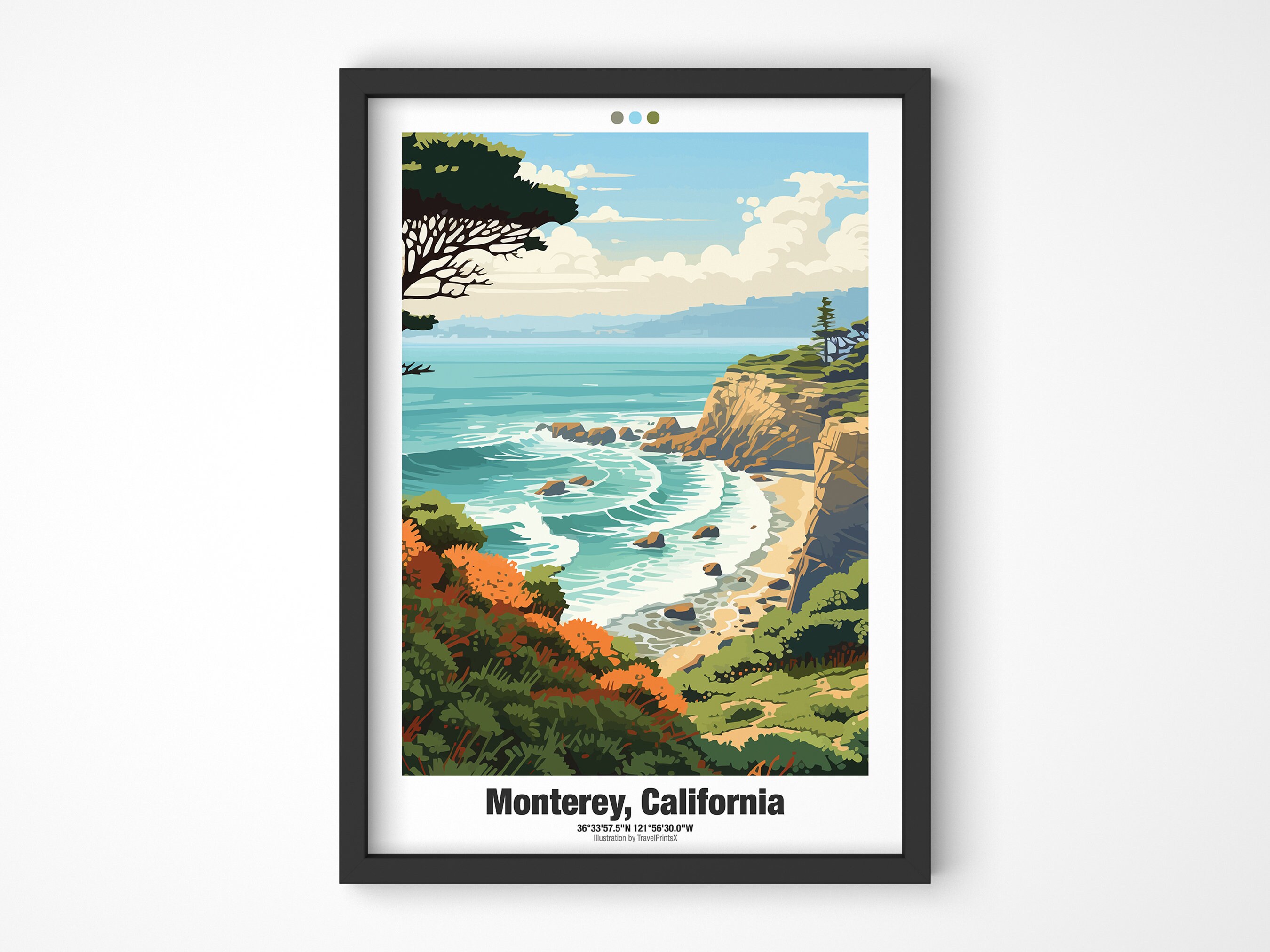 Monterey Travel Poster, Monterey California Travel Poster, California ...