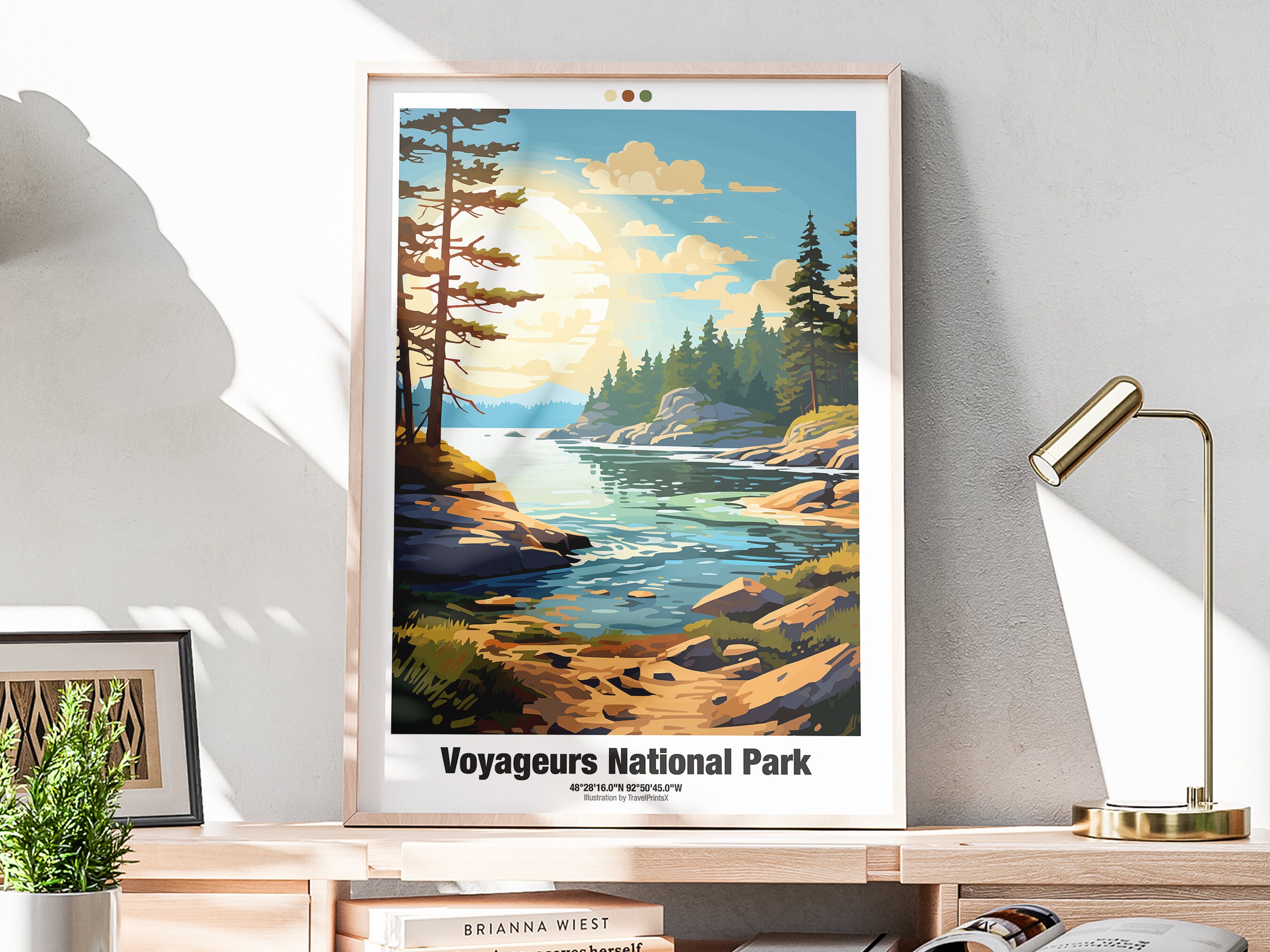 Voyageurs National Park Travel Poster, Minnesota Travel Poster, USA ...