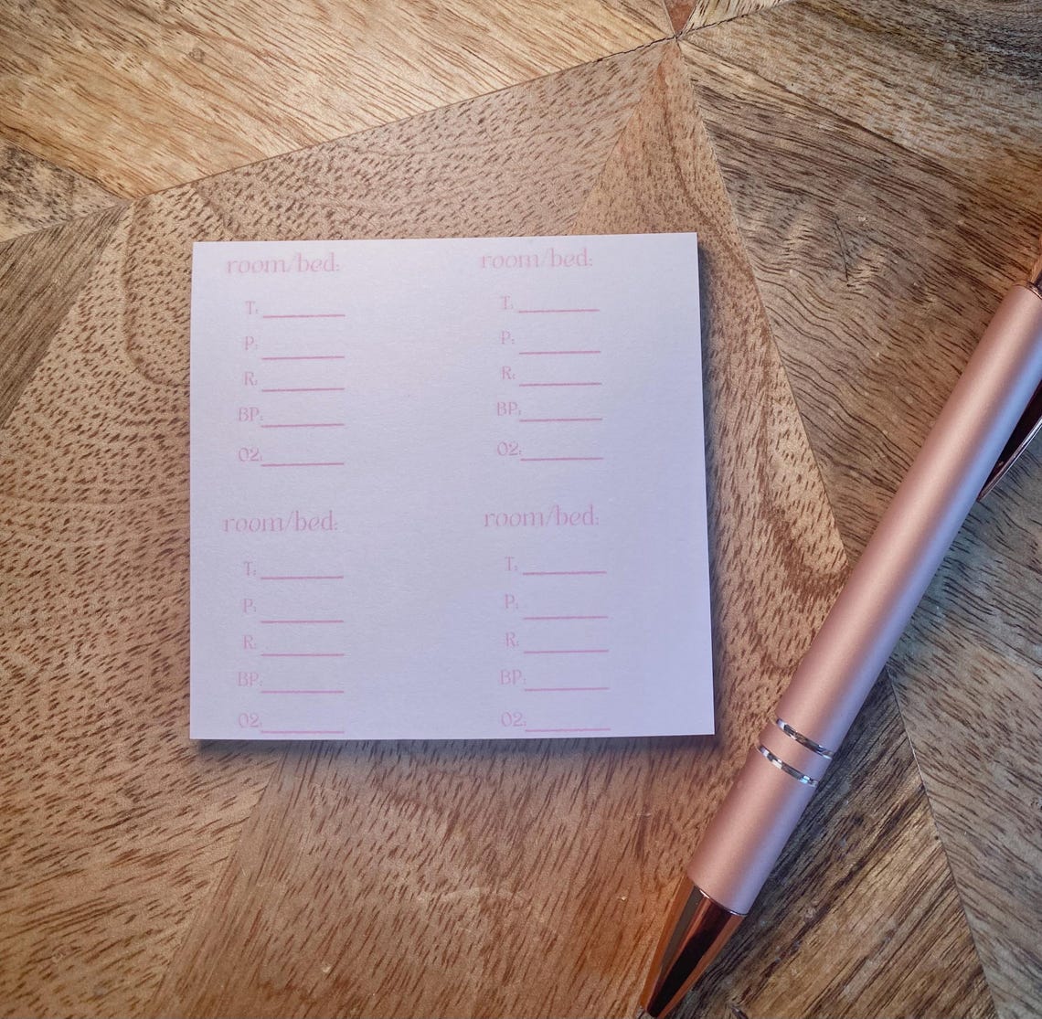 Nurse Note Pads Vital Signs Note Pads CNA Vital Signs Post It Notes ...