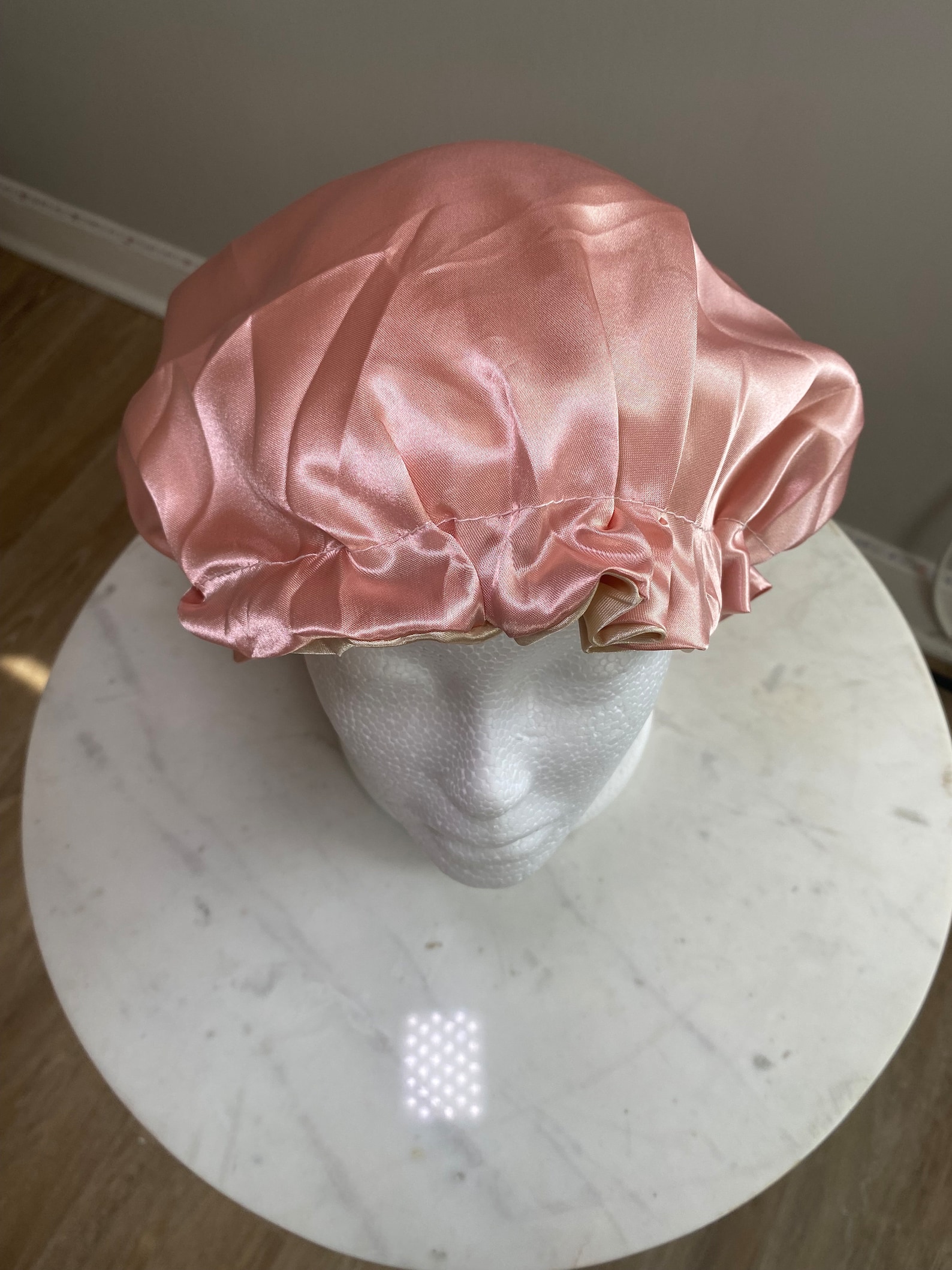 Rose Gold Satin Bonnet Pink Bonnet Silk Bonnet for Hair Sleep Bonnet ...