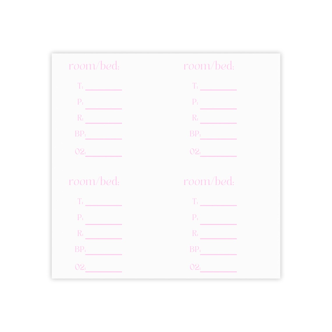 Nurse Note Pads Vital Signs Note Pads CNA Vital Signs Post It Notes ...