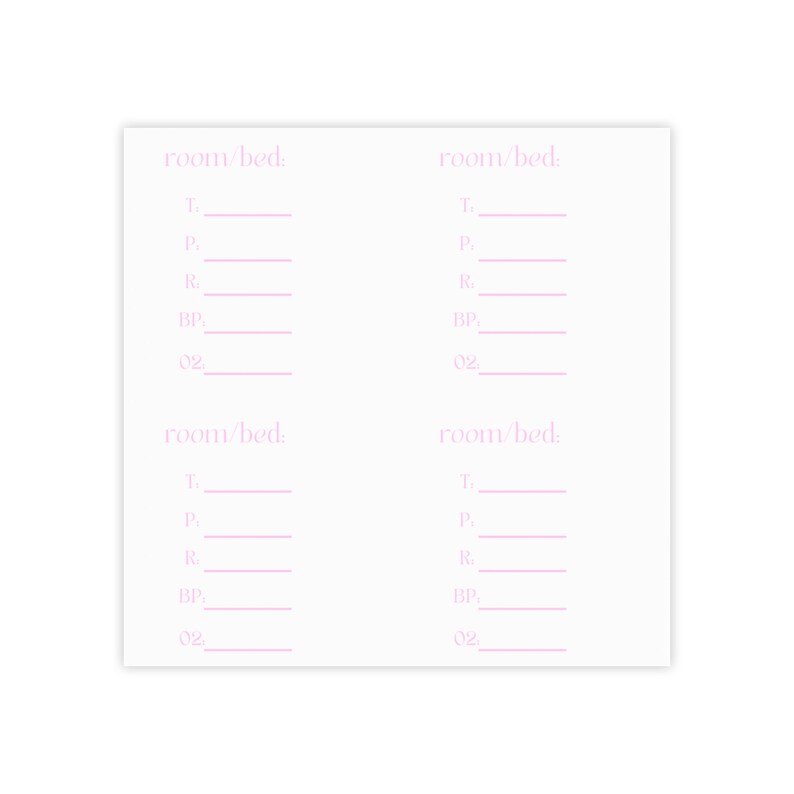 Nurse Note Pads Vital Signs Note Pads CNA Vital Signs Post It Notes ...