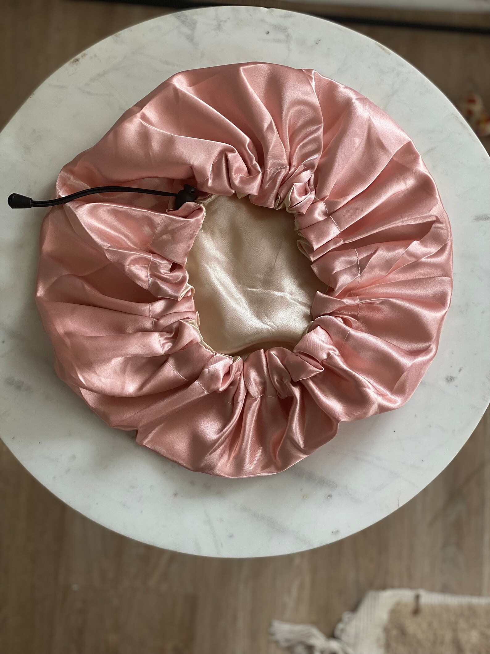 Rose Gold Satin Bonnet Pink Bonnet Silk Bonnet for Hair Sleep Bonnet ...