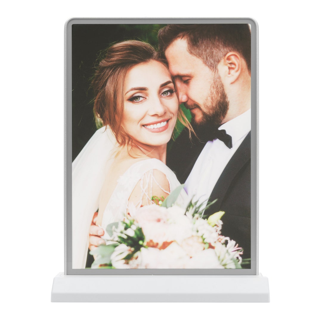 Tabletop LED Frame With Dual-sided Illumination Rechargeable Lithium ...