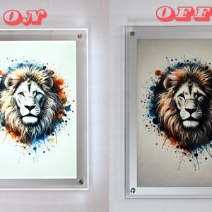 Acrylic LED Wall Art - Watercolor Wildlife – Illuminated Animal ...