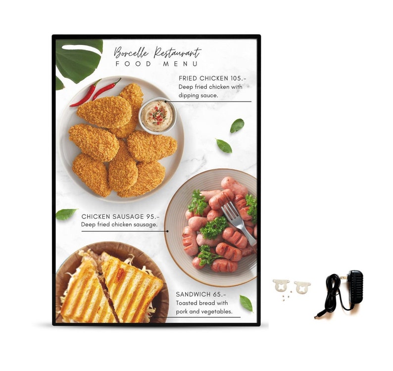 Ultra-thin Backlit LED Light Box for Movie Posters, Food Menu ...