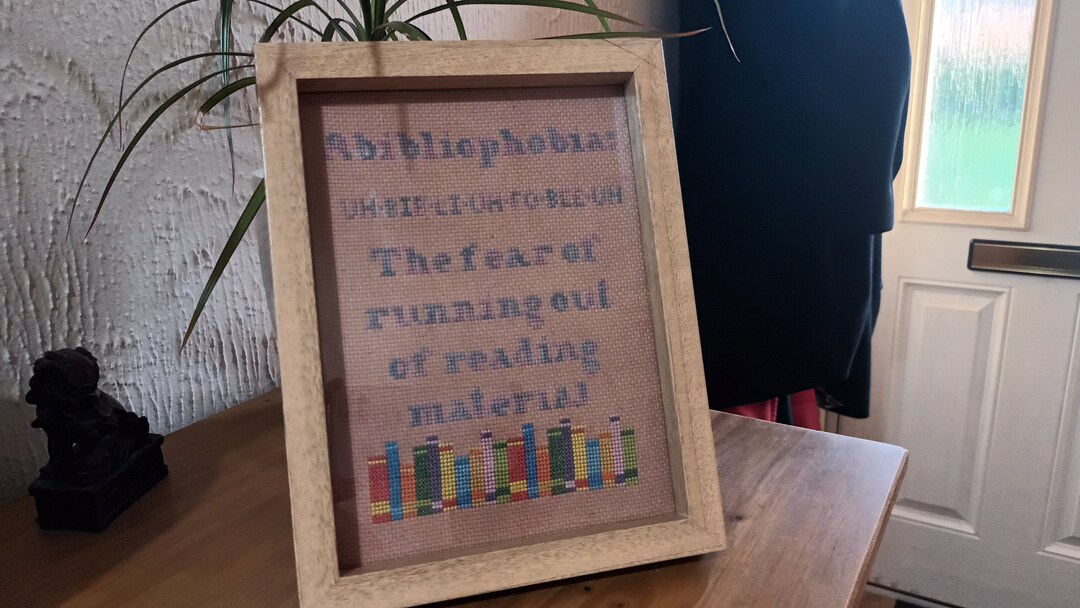 Abibliophobia Cross Stitch Pattern / Chart - Etsy
