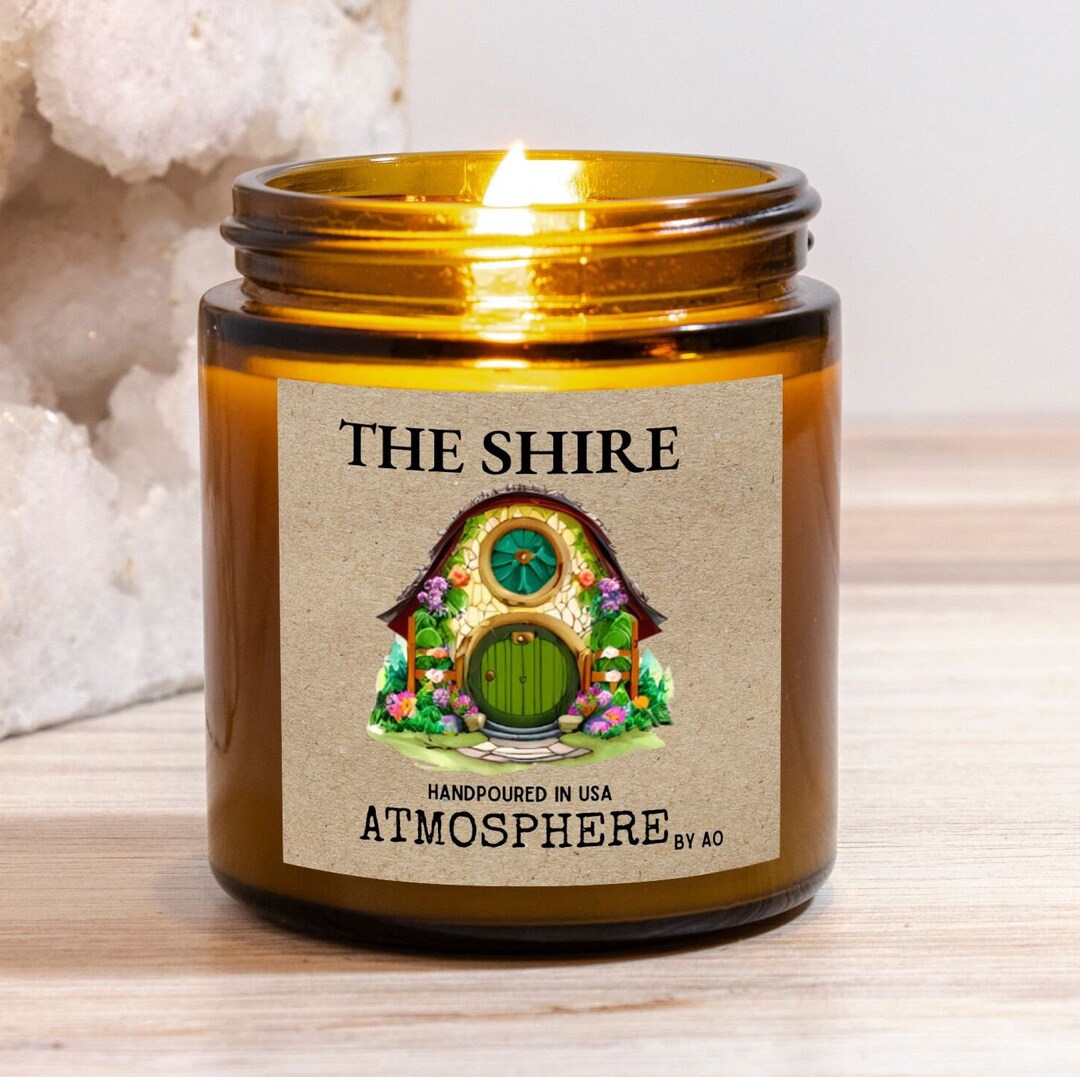 The Shire Book Inspired 100% Coconut Soy Vegan Candle Book - Etsy