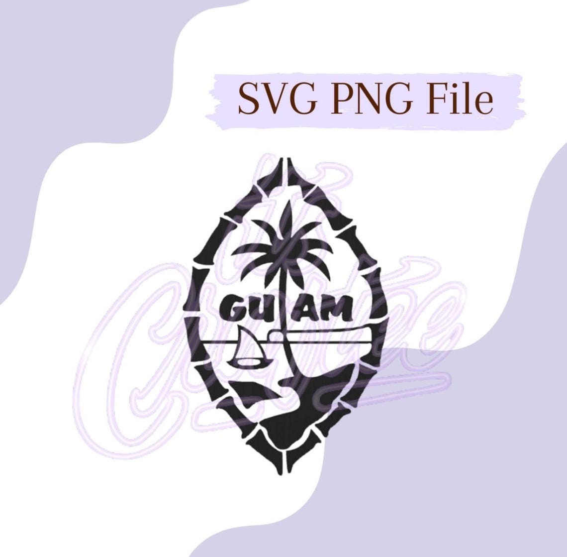Bamboo Guam Seal SVG PNG File for Cricut - Etsy