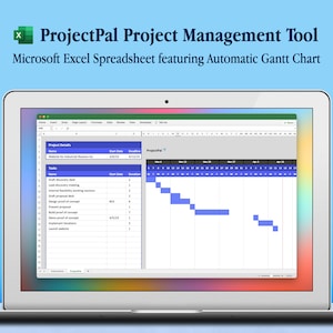 Projectpal Project Management Tool: Project Planner and Task Tracker Excel Spreadsheet Template ...