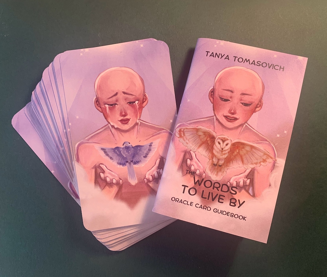 Handmade Oracle Card Deck "words to Live By" - Etsy