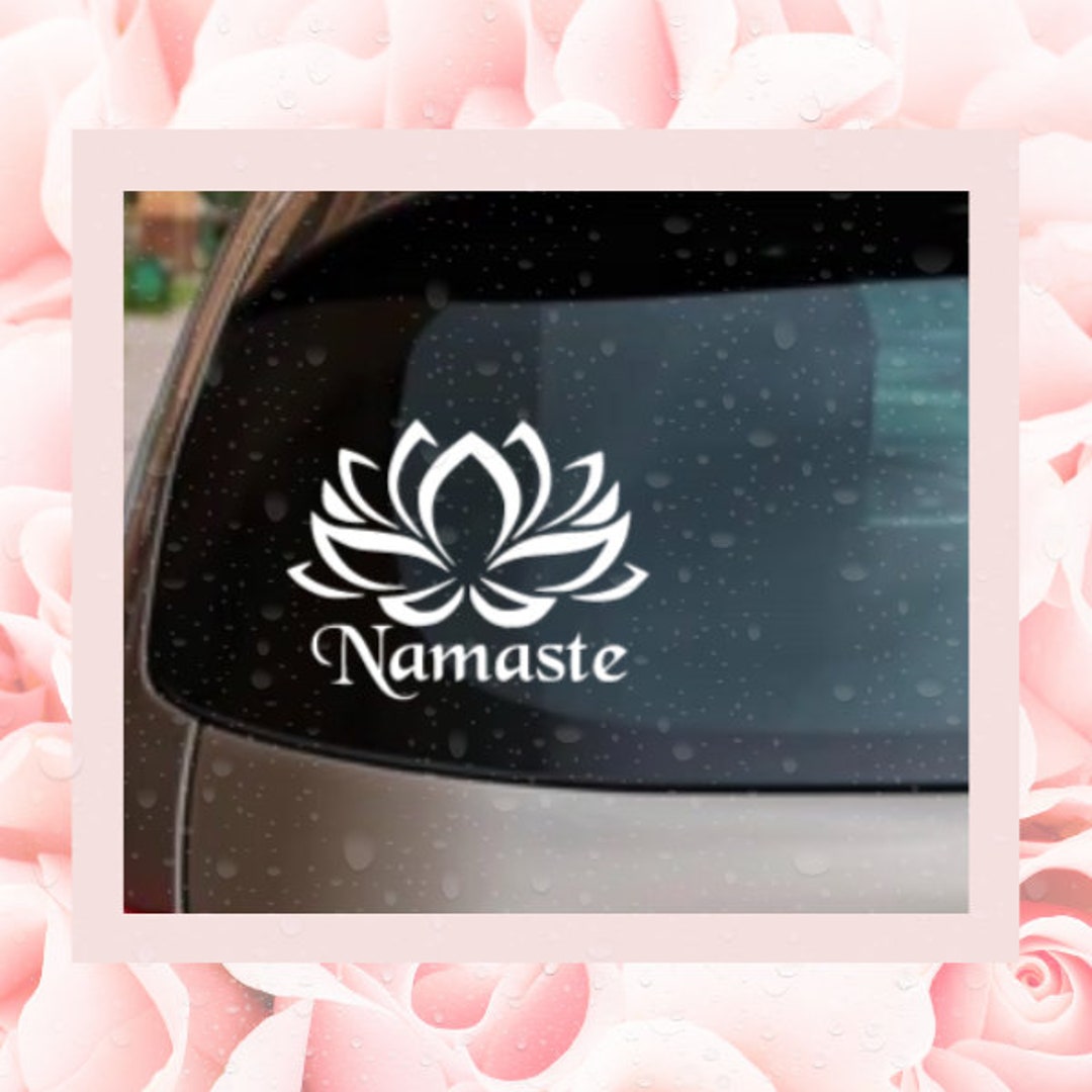 Namaste Car Decal | Yoga Symbol Car Decal | Vinyl Car Decal | Spiritual ...