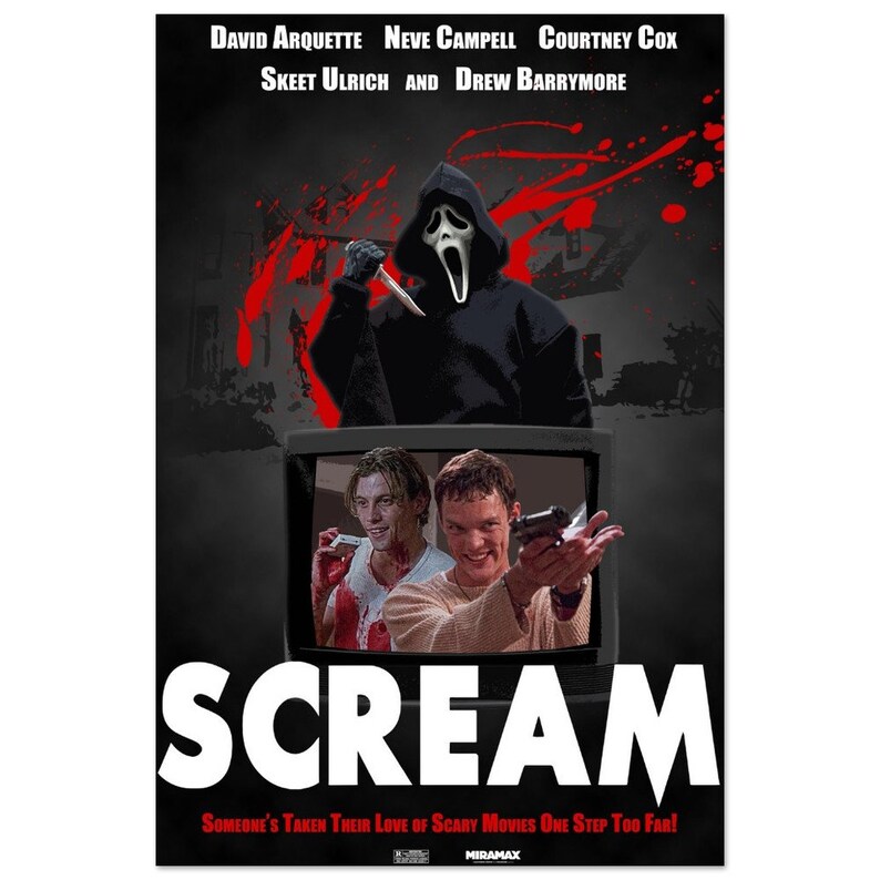 SCREAM Movie Poster (1996) - Etsy