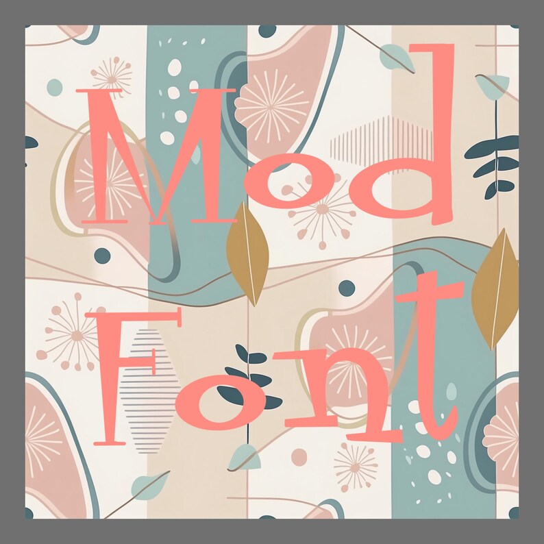 Mid Century Modern, Wedding Font, Logo Font, Modern Font, Branding Font ...