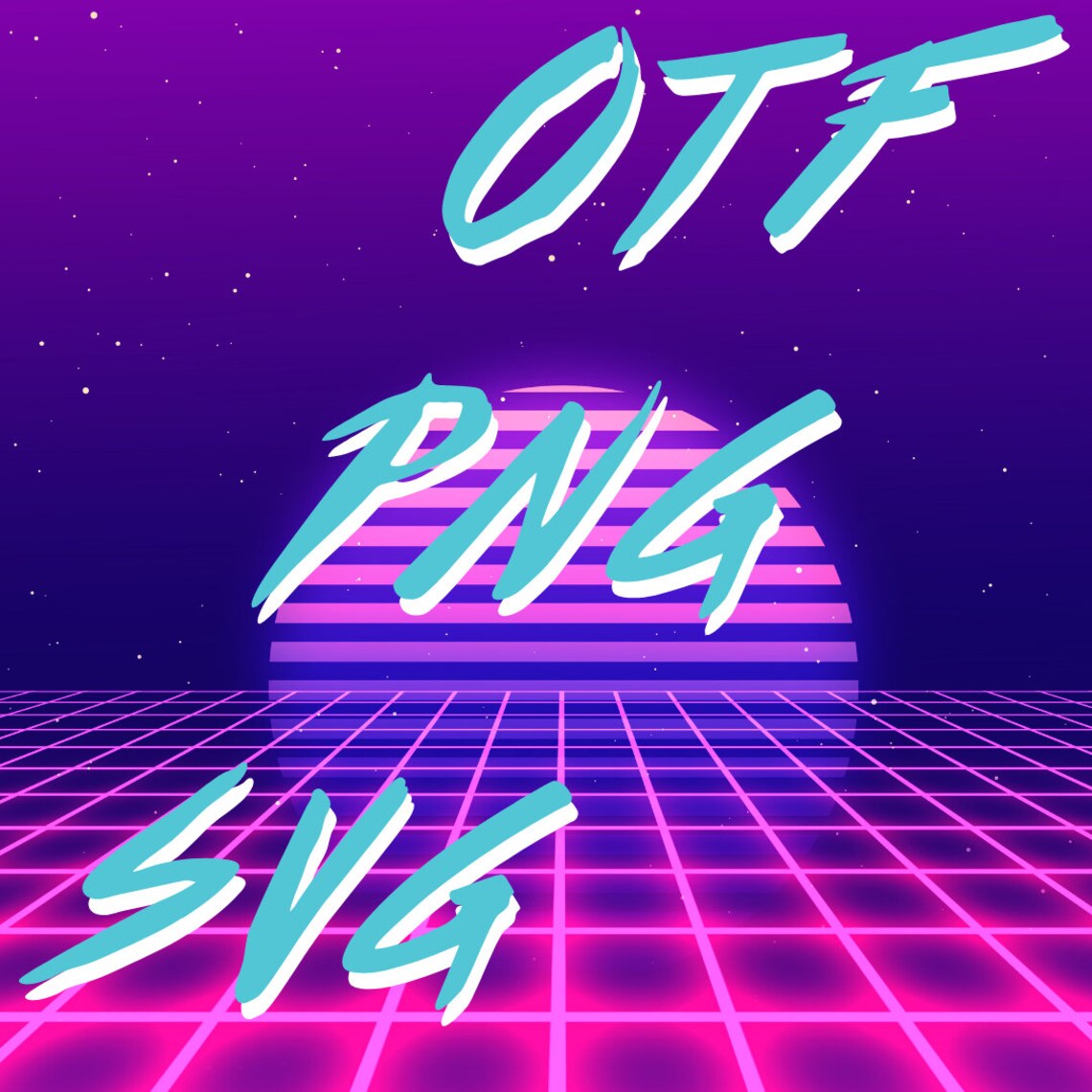 Synthwave, 80s Font, Logo Font, Modern Font, Branding Font, 80s ...