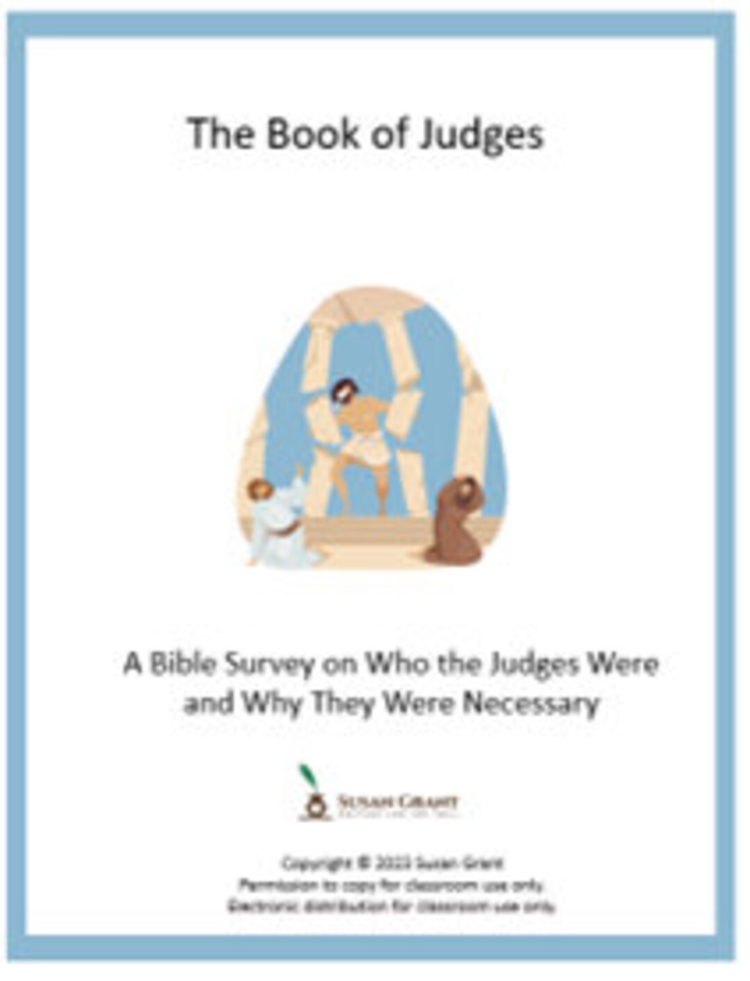 The Book of Judges Lesson Plan A Bible Survey of the Judges - Etsy