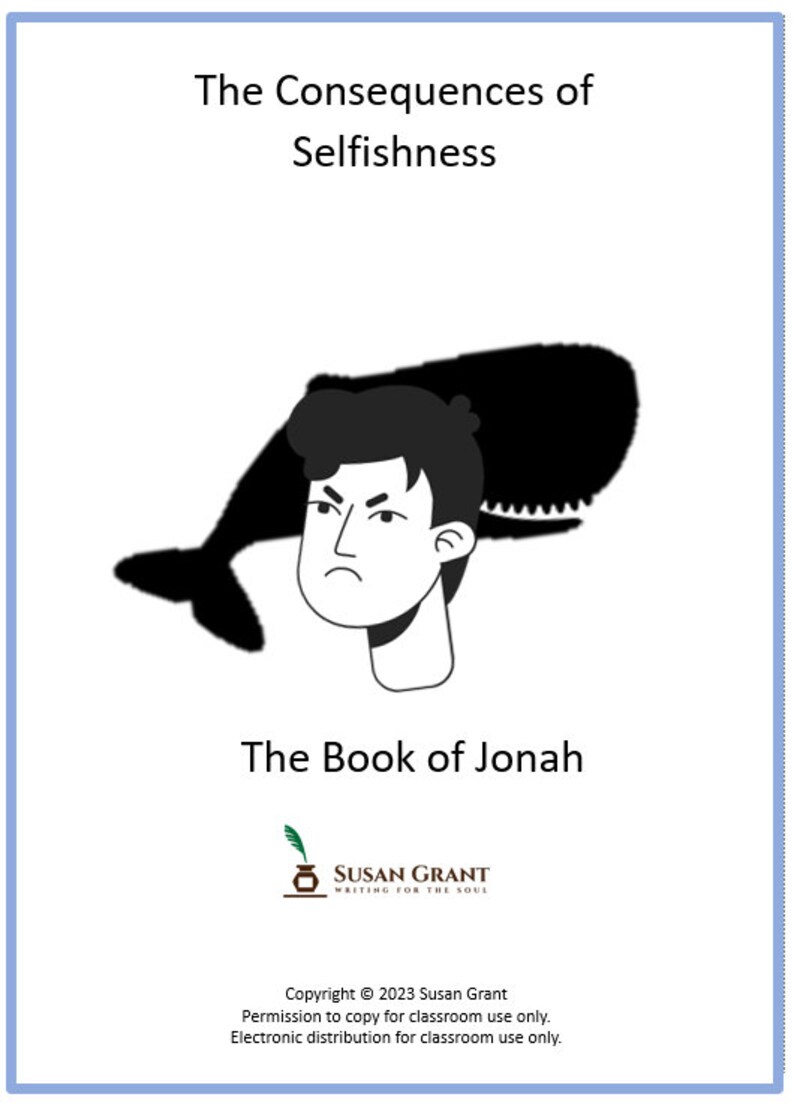 Life of Jonah the Consequences of Selfishness - Etsy