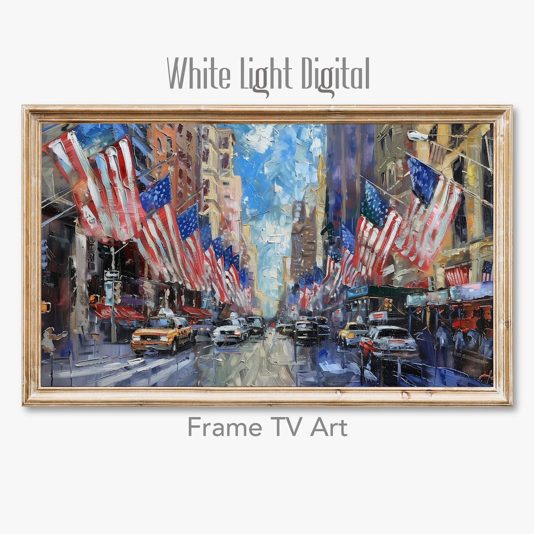 New York City 4th of July Digital Art Download for Frame TV American ...