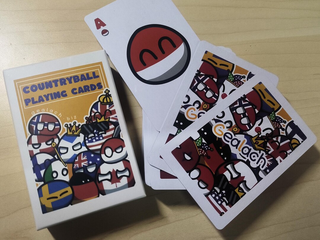 Countryball Playing Card - Etsy