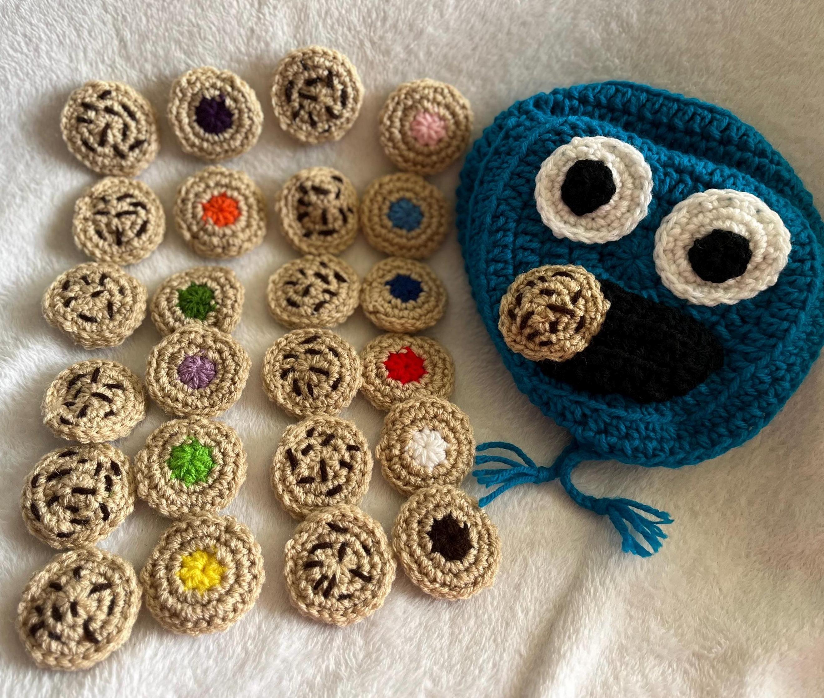 Cookie Monster Crochet Memory Game - Etsy